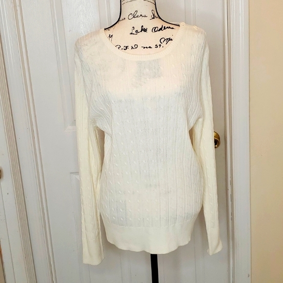 Sonoma | Sweaters | Sonoma Lightweight Cream Color Sweater | Poshmark